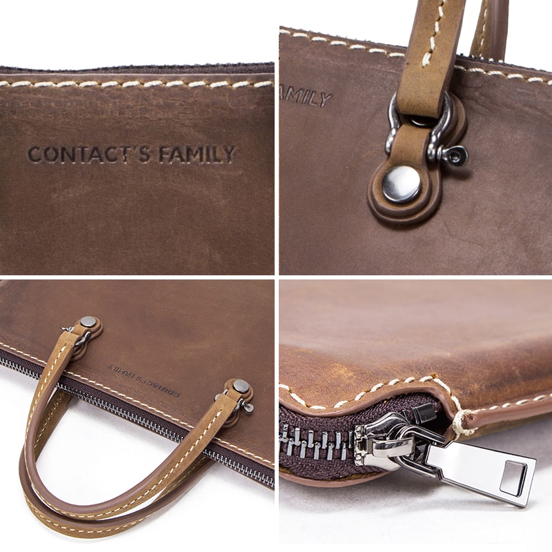 Premium Genuine Leather 15” Laptop Bag - Leatherya